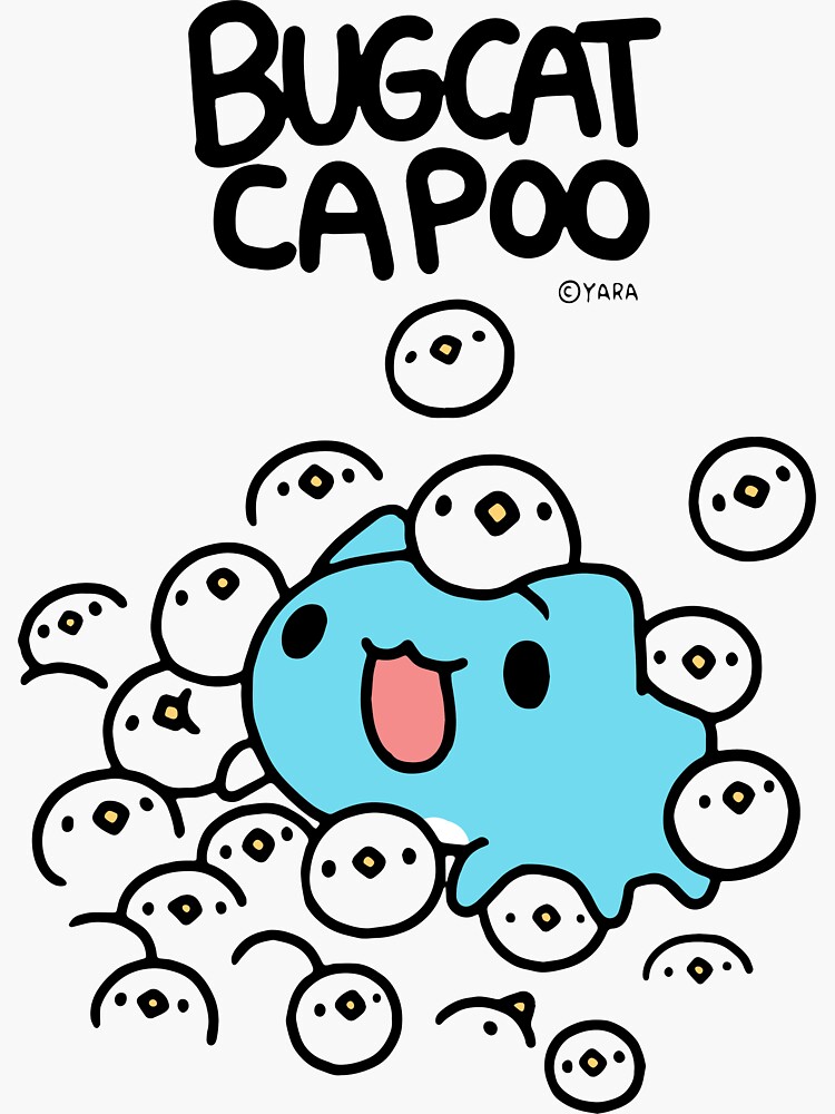 "Comic Cat Love - Bugcat Capoo - bug cat" Sticker for Sale by dahma83 ...