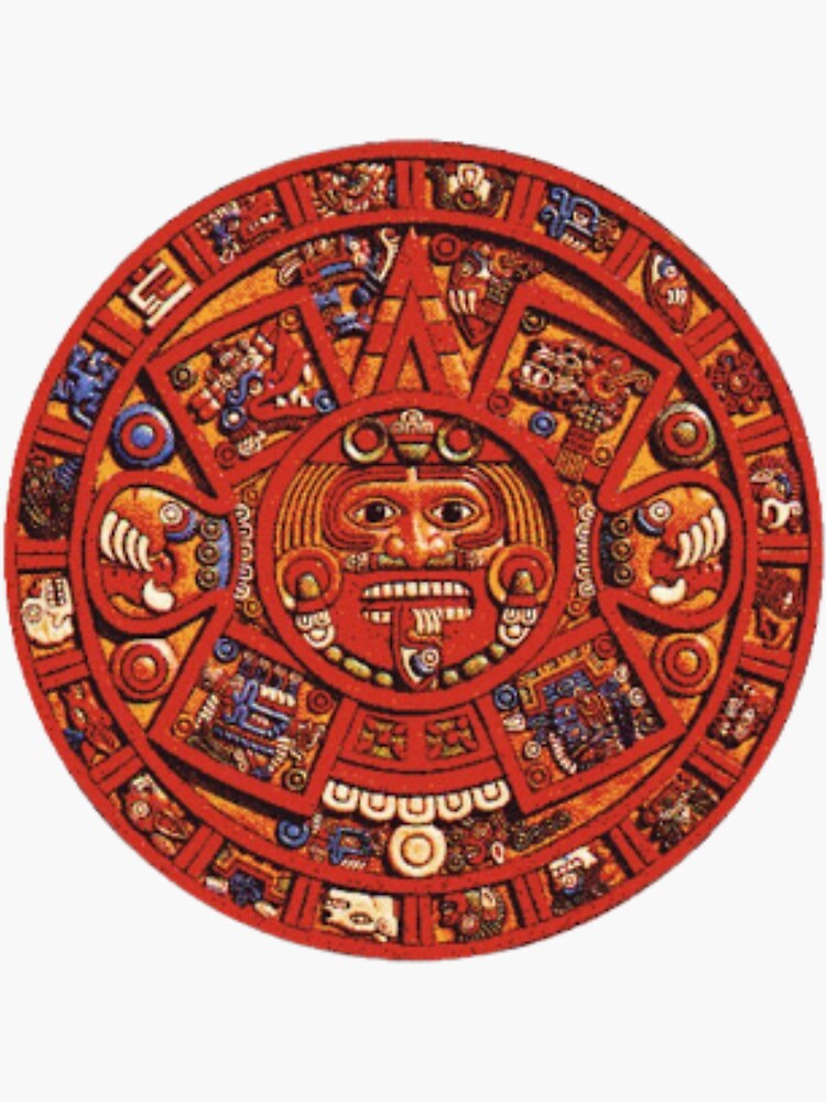 "calendario olmeca" Sticker for Sale by URBANHEROMEN | Redbubble