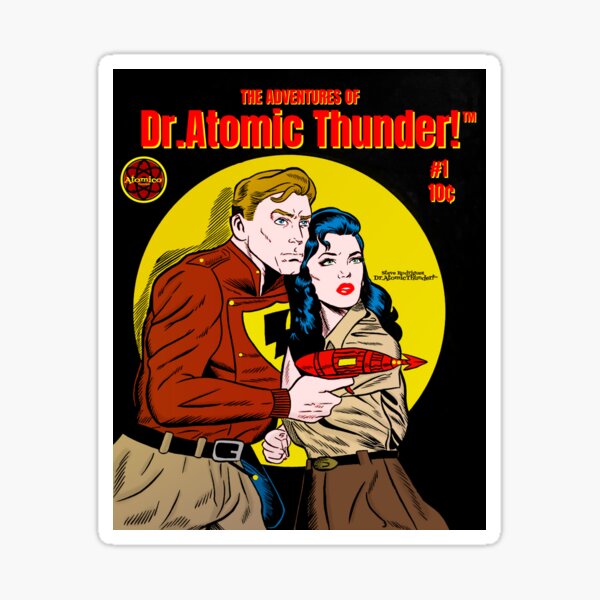 "The Adventures of Dr.Atomic Thunder!™" Sticker for Sale by DrAtomicThunder | Redbubble