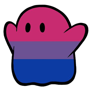 "Spooky Ghost Bisexual Pride Flag" Sticker for Sale by SweetestCremita ...
