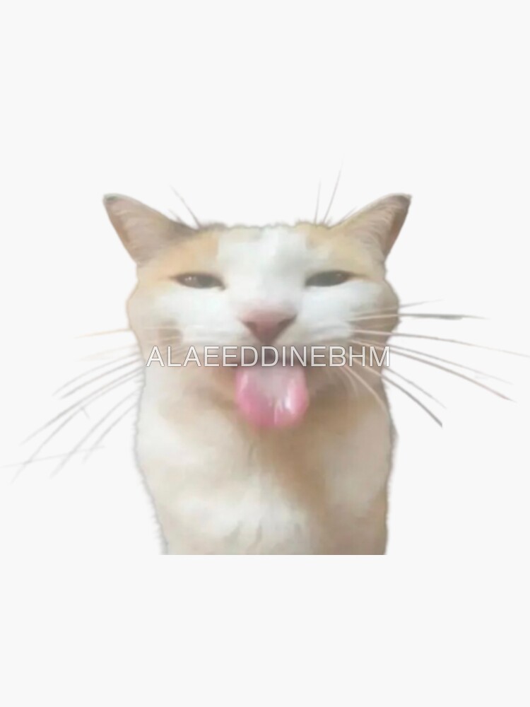 "BLEHHHHH P CAT" Sticker for Sale by ALAEEDDINEBHM | Redbubble
