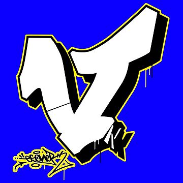 "LETTER V BY ESONE URBAN GRAFFITI STREET STYLE " Sticker for Sale by ...