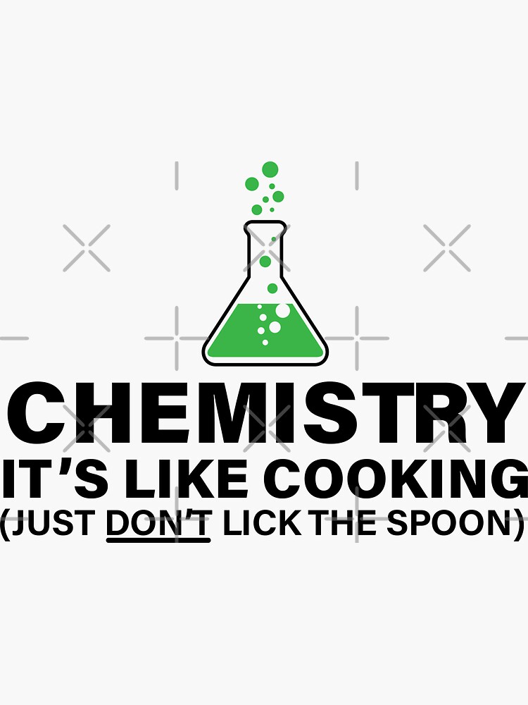 "Funny Chemistry, Science Humor" Sticker for Sale by ScienceCorner ...