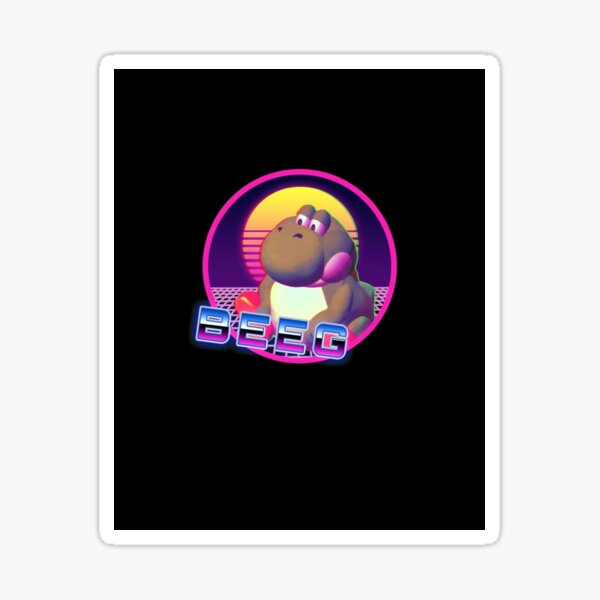 "BEEG Synthwave" Sticker for Sale by AlfonzoKoepp | Redbubble