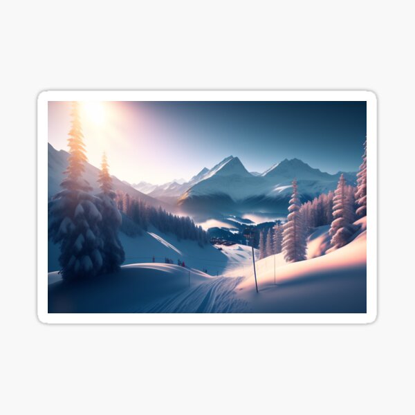 "Skiing resort in the Alps | Beautiful Landscapes | Original Digital ...