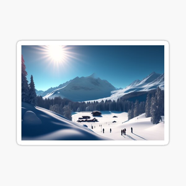 "Skiing resort in the Alps | Beautiful Landscapes | Original Digital ...