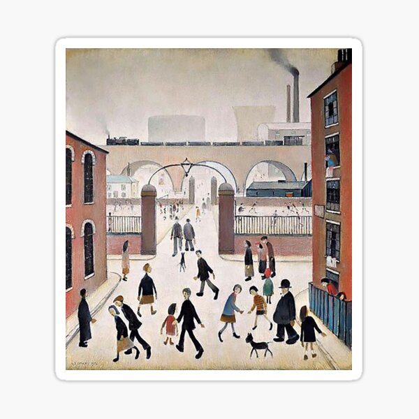 "l s lowry 1887 1976 C 1" Sticker for Sale by AZLAM | Redbubble