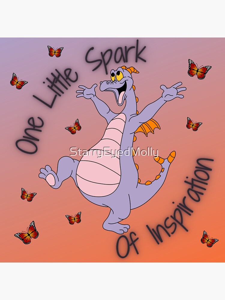 "One Little Spark Of Inspiration" Sticker for Sale by StarryEyedMolly ...