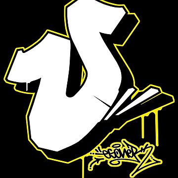 "LETTER U BY ESONE URBAN GRAFFITI STREET STYLE " Sticker for Sale by ...