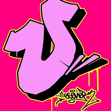"PINK LETTER U BY ESONE URBAN GRAFFITI STREET STYLE " Sticker for Sale ...
