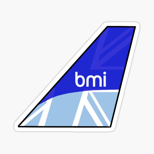"British Midlands (BMI) Tail" Sticker for Sale by stillwerise44uk ...