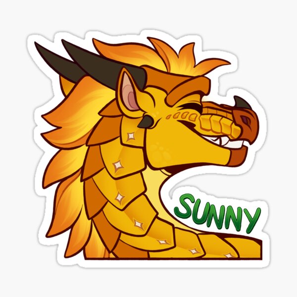 "Wings of Fire HaD - Sunny" Sticker for Sale by Lamp-P0st | Redbubble