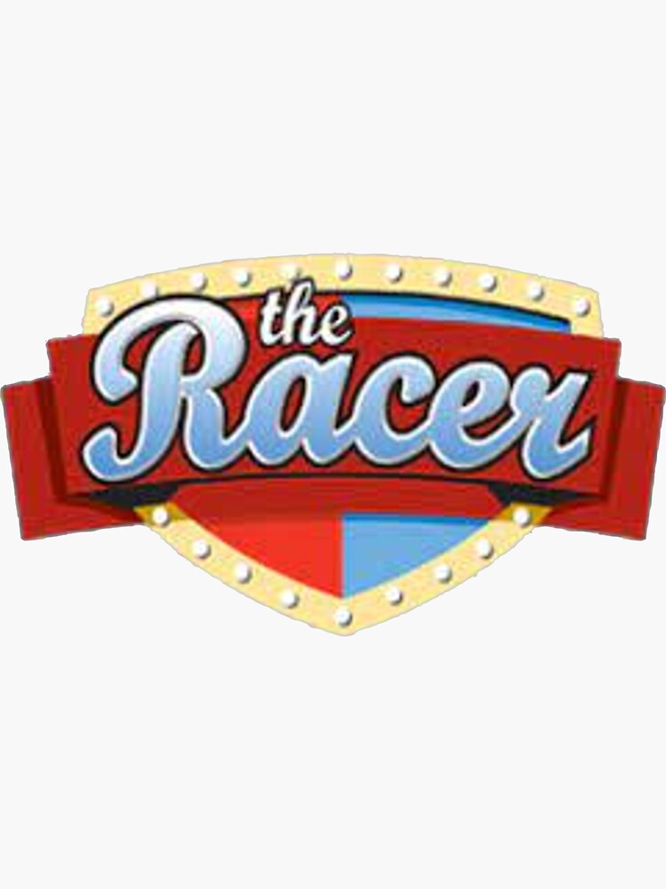 "Racer Roller Coaster Logo White" Sticker for Sale by Maverick2408 ...