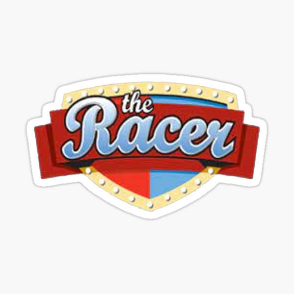 "Racer Roller Coaster Logo White" Sticker for Sale by Maverick2408 ...