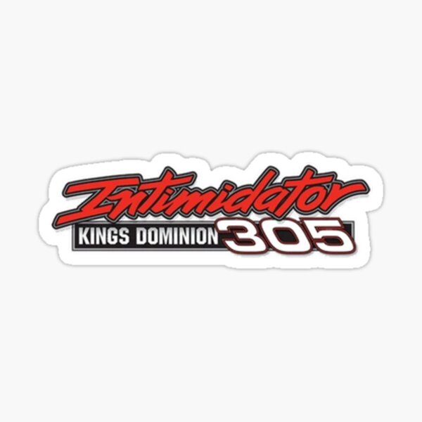 "Intimidator 305 Roller Coaster Logo White" Sticker for Sale by ...