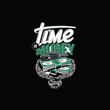 "time is money" Sticker by mahass | Redbubble