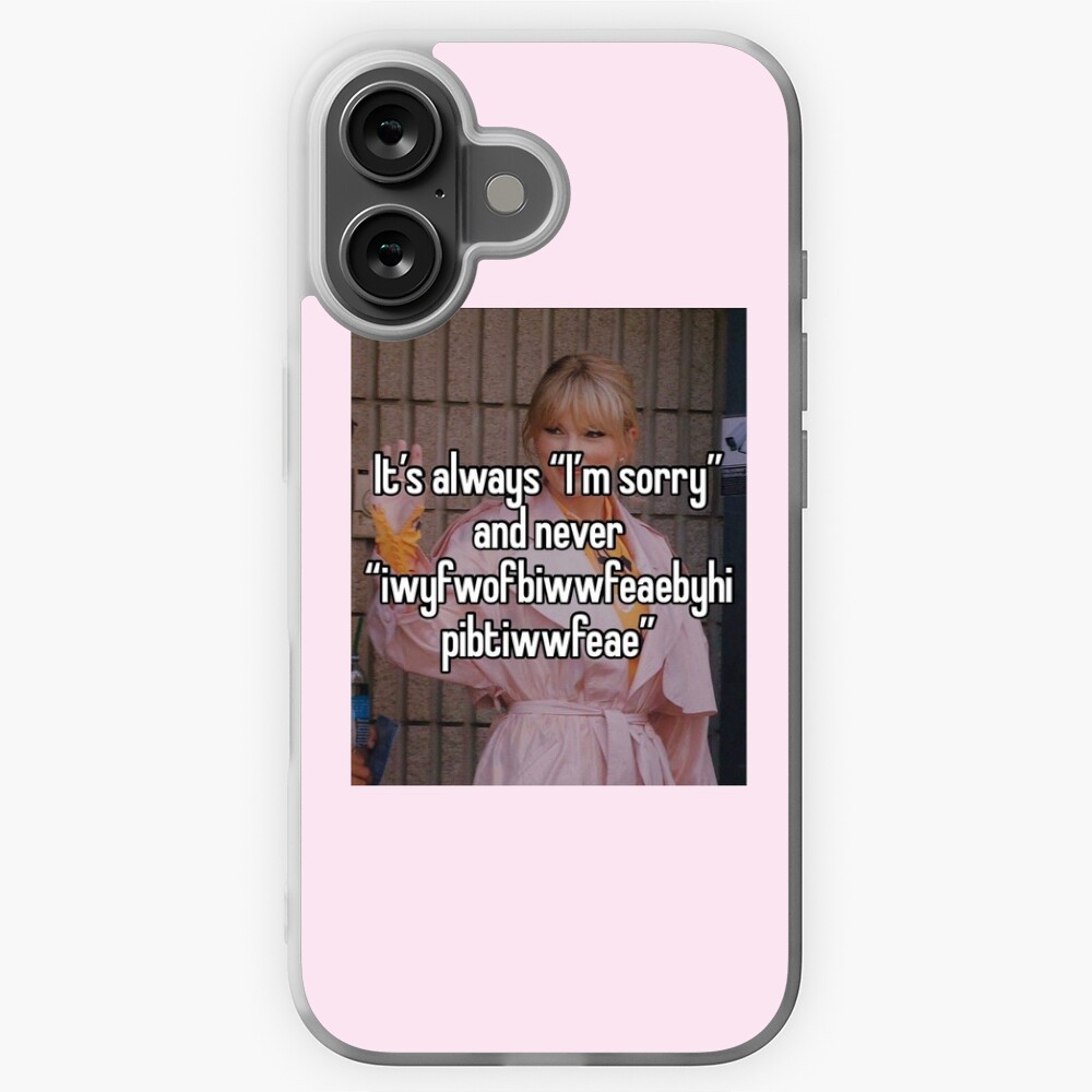 "it's always i'm sorry whisper app meme" Sticker for Sale by ...