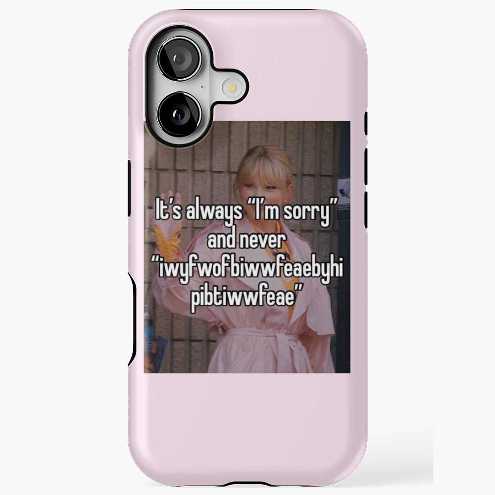 "it's always i'm sorry whisper app meme" Sticker for Sale by ...