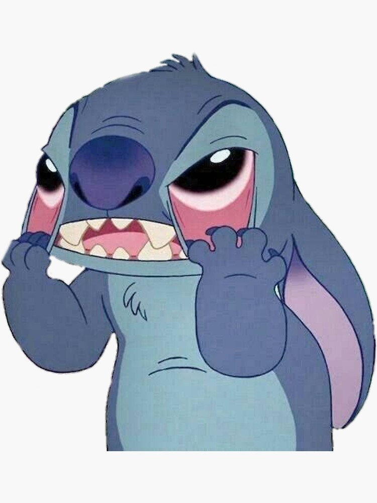 "Stitch Mood " Sticker for Sale by sonshop99 | Redbubble