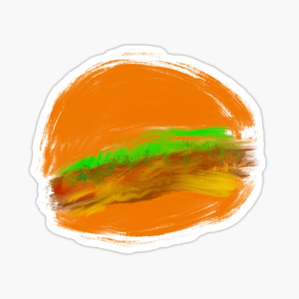 "Burger" Sticker for Sale by eveyting | Redbubble