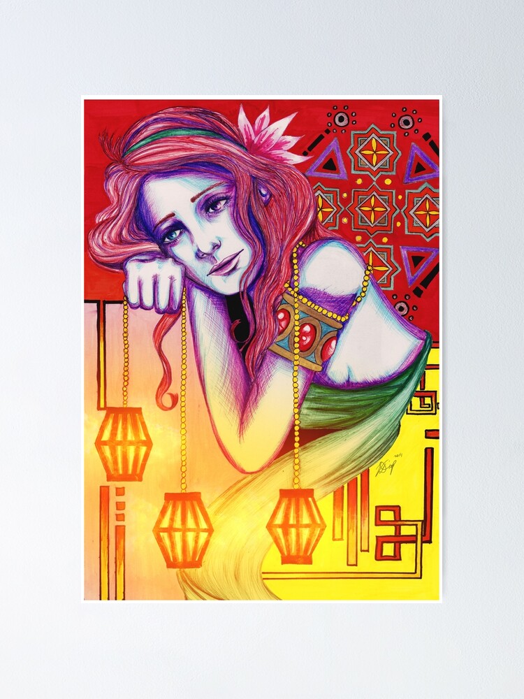 "The Lightbearer (With Background)" Poster for Sale by vd-art | Redbubble