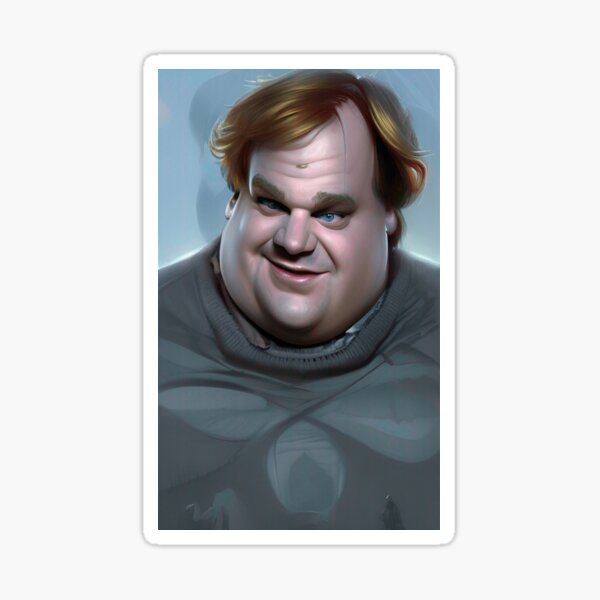 "Chris Farley" Sticker by PSYCO-art | Redbubble