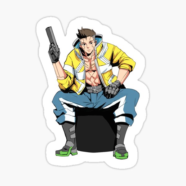 "david cyberpunk edge runner" Sticker for Sale by kyocs | Redbubble