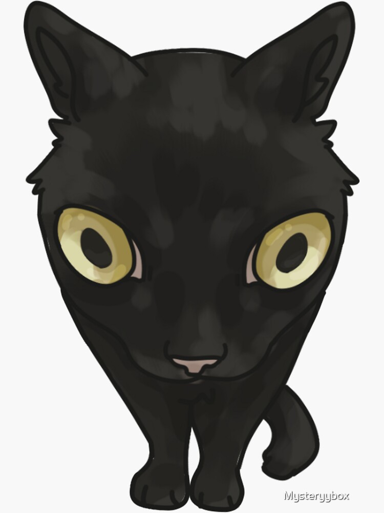 "Cursed Cat" Sticker for Sale by Cr3epy | Redbubble