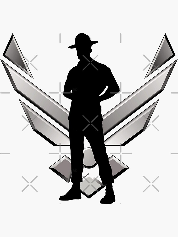 "AIRFORCE logo MTI" Sticker for Sale by WINWARINK | Redbubble