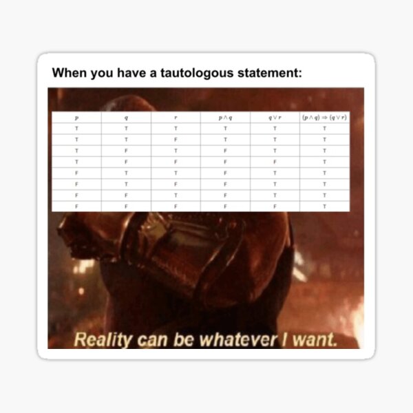 "Discrete math meme" Sticker for Sale by coolcat4023 | Redbubble