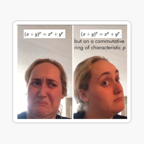 "Discrete math meme" Sticker for Sale by coolcat4023 | Redbubble