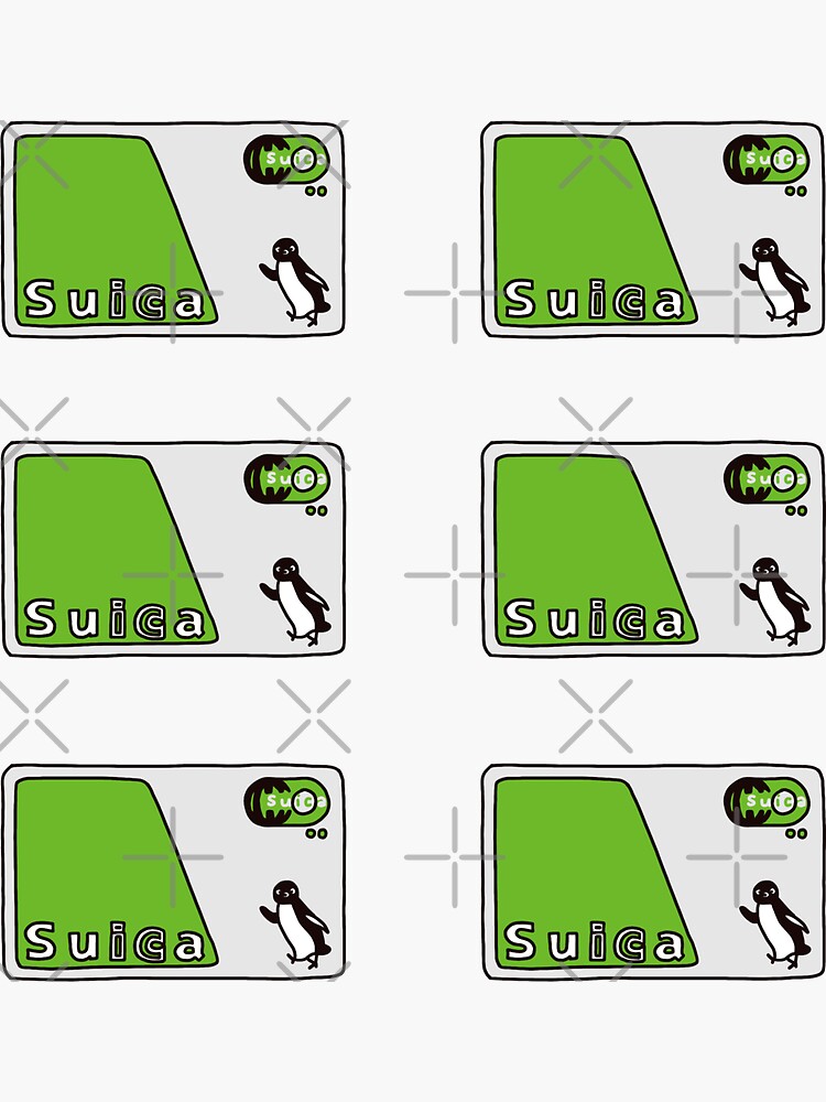 "Suica card " Sticker for Sale by lalashellsArt | Redbubble
