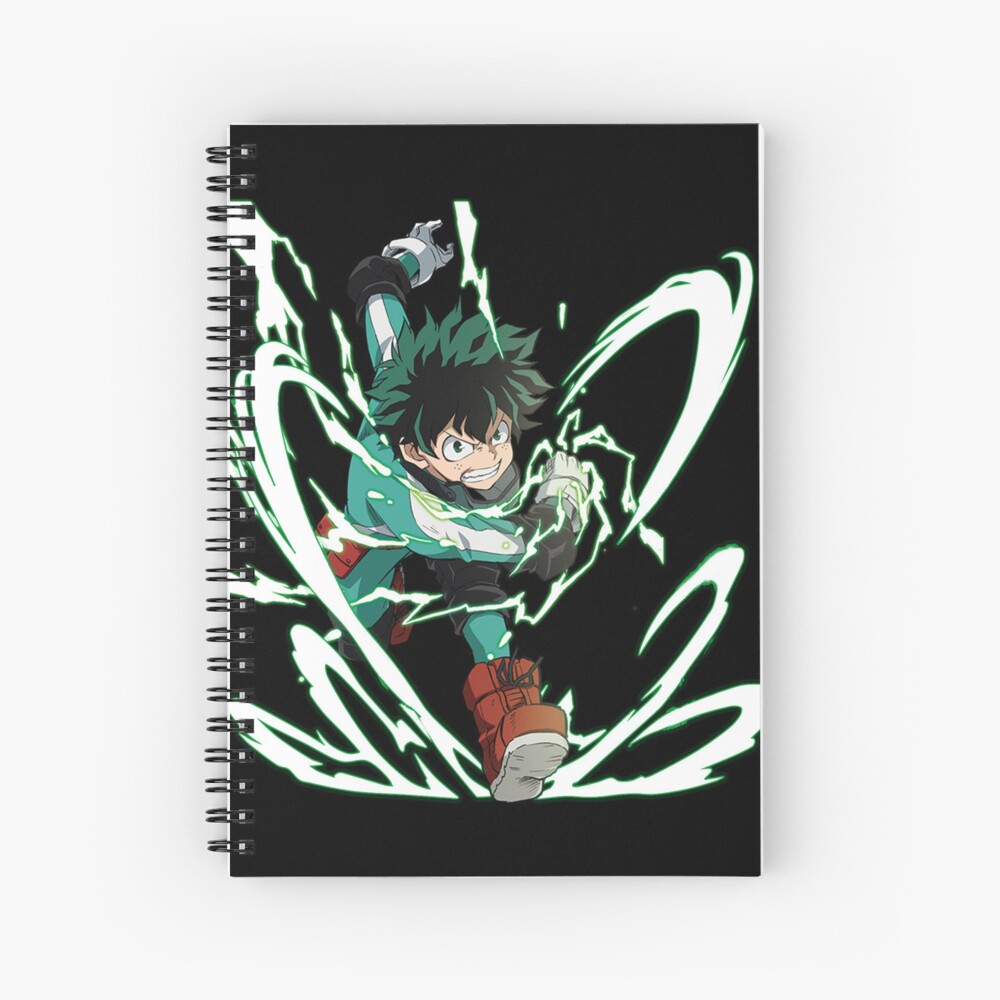 "Deku Sludge Villain Izuku Midoriya" Spiral Notebook for Sale by ...
