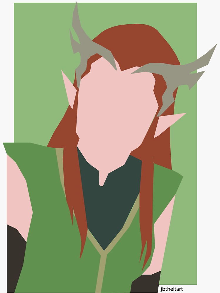"Keyleth" Sticker for Sale by jbtheltart | Redbubble