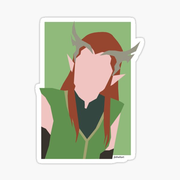 "Keyleth" Sticker for Sale by jbtheltart | Redbubble