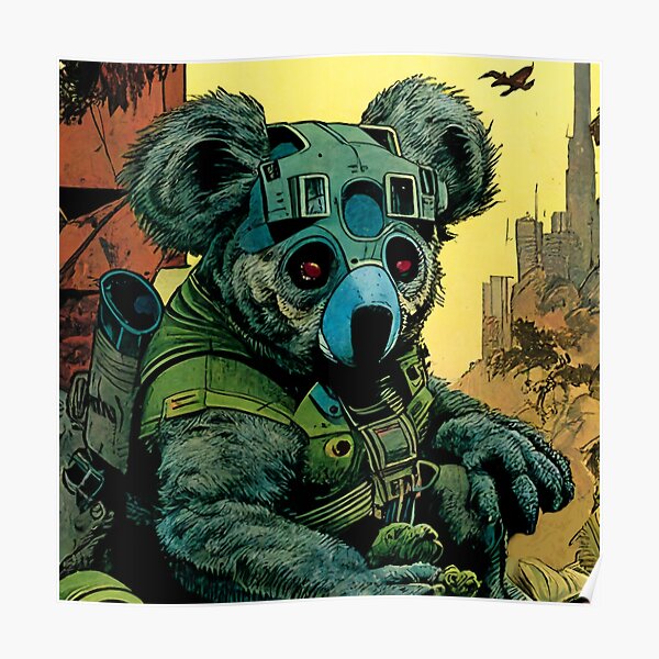 "Koala Soldier" Poster for Sale by AiDungeon | Redbubble