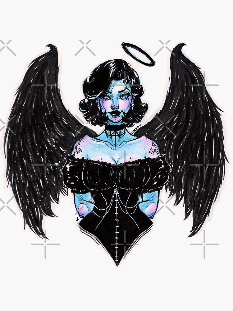 "Angelic" Sticker for Sale by Lin308 | Redbubble