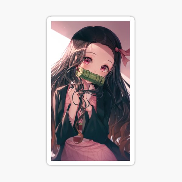 "Nezuko - Kimetsu no Yaiba art" Sticker for Sale by brnlz | Redbubble