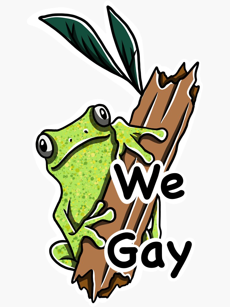 "WE GAY" Sticker for Sale by JinxtheMirage | Redbubble