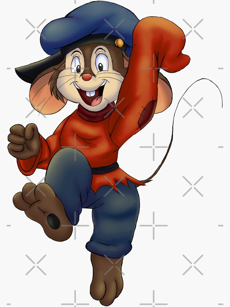 "Fievel goes west " Sticker for Sale by Dakhin40 | Redbubble