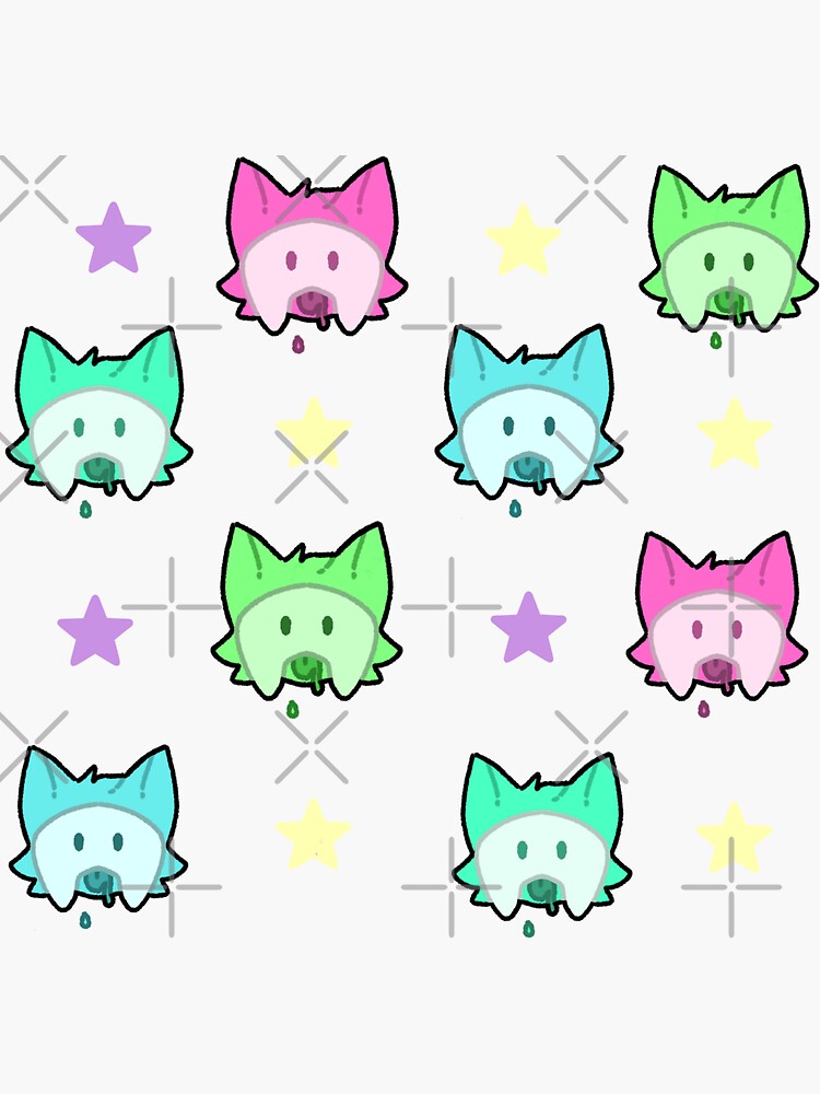 "Slime pup pack" Sticker for Sale by WillowTheCat- | Redbubble