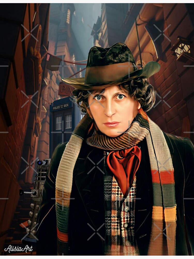 "4th Doctor" Sticker for Sale by AlisiaArt | Redbubble