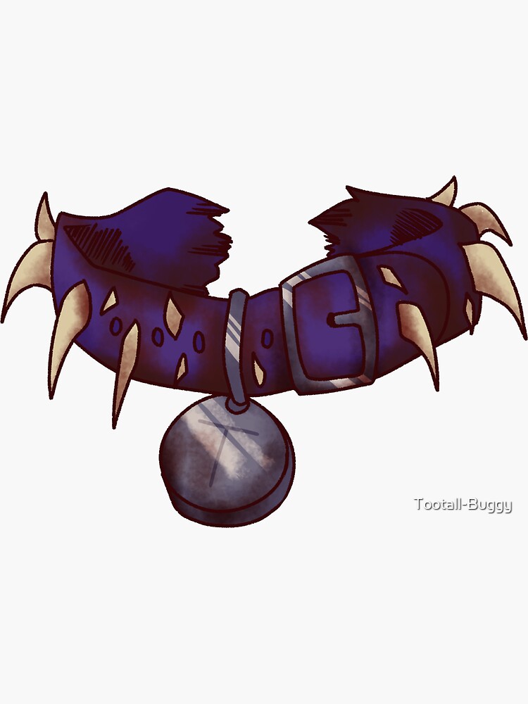"Scourge- Collar" Sticker for Sale by Tootall-Buggy | Redbubble