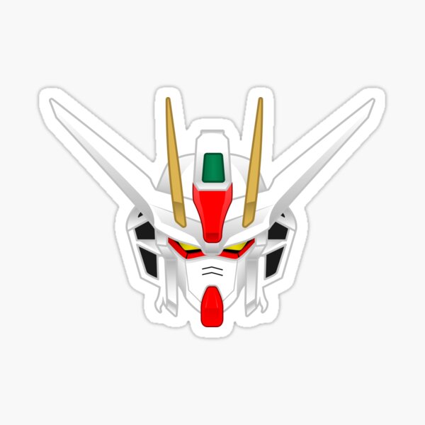"GAT-X105 Strike Gundam Mobile Suit" Sticker by innergeekdesign | Redbubble