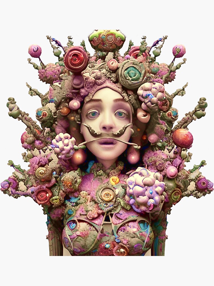 "Salvador Dali " Sticker for Sale by Fire-brand | Redbubble