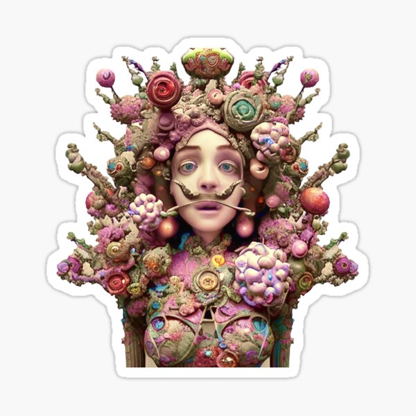 "Salvador Dali " Sticker for Sale by Fire-brand | Redbubble