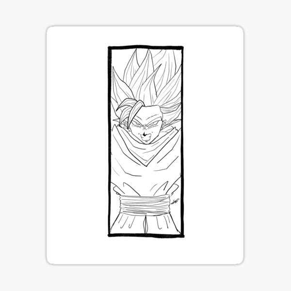 "DragonBall Z Ssj Goku" Sticker for Sale by LifesNotEzz | Redbubble