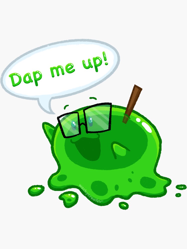"Dap me up!" Sticker for Sale by wackycreator | Redbubble