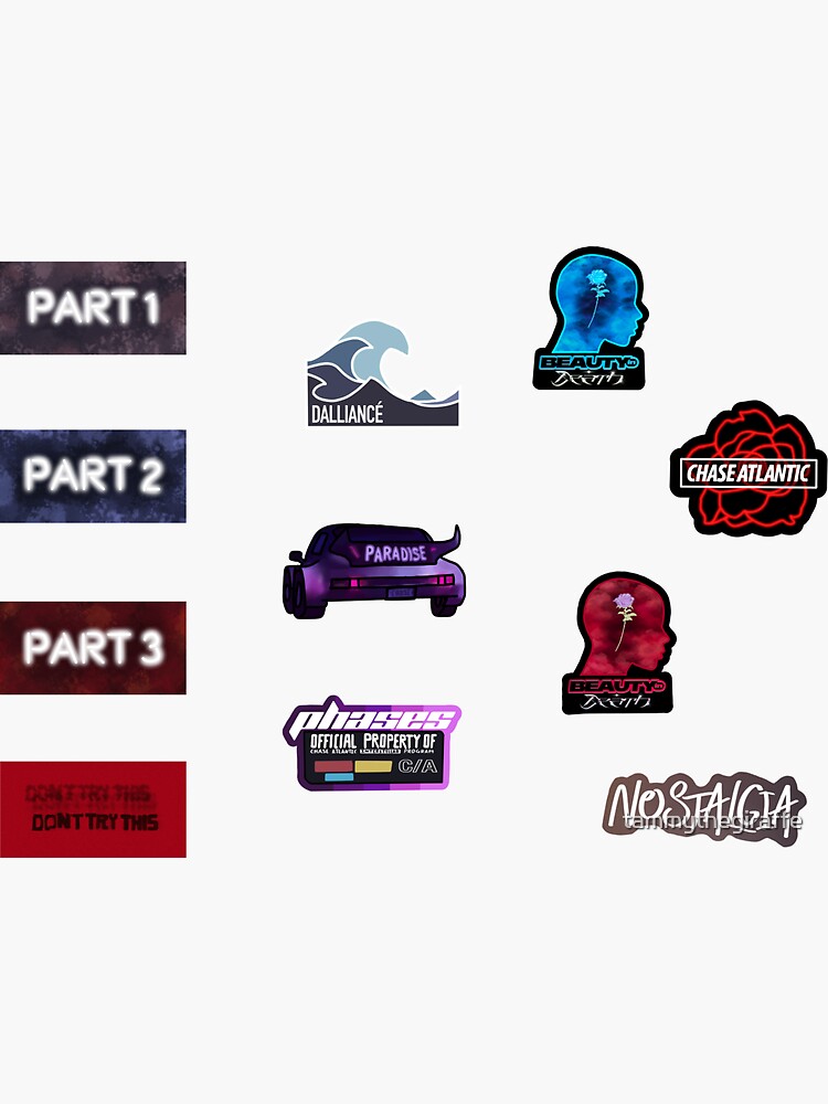 "Chase Atlantic Album Art Sticker Set 11pcs!" Sticker for Sale by ...