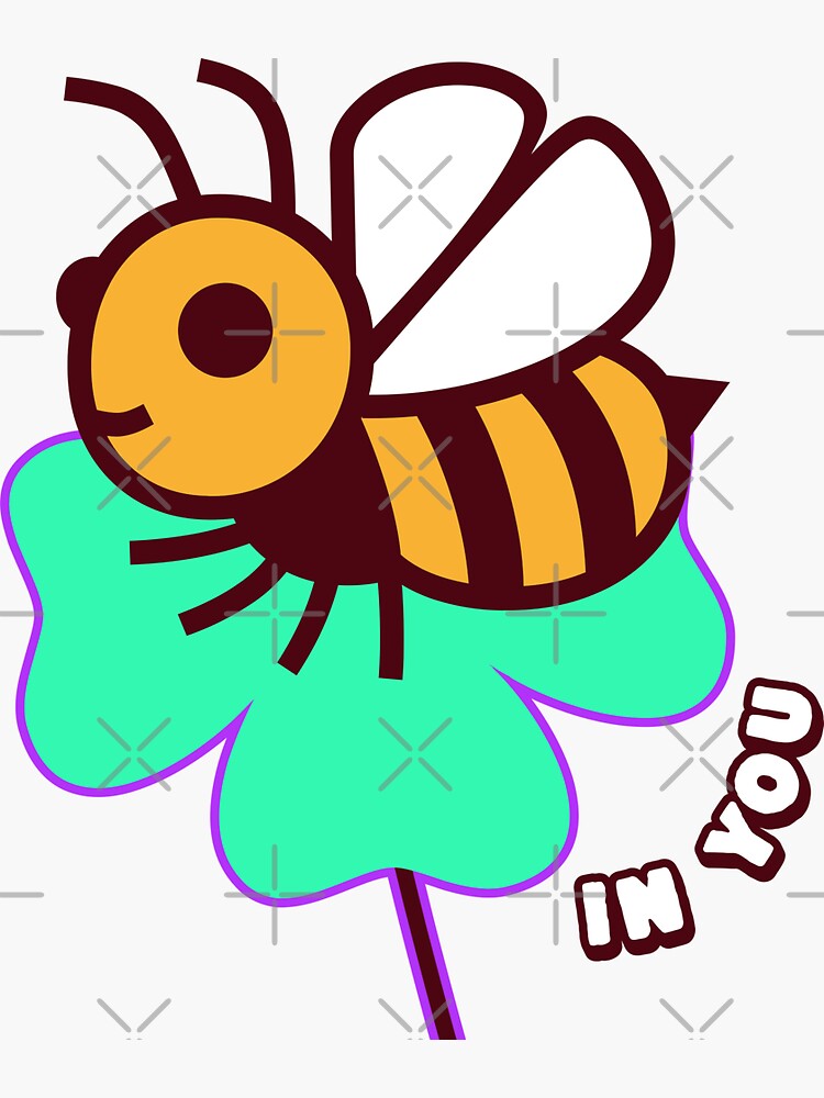 "Believe in you, Funny Motivational Bee Puns" Sticker for Sale by ...